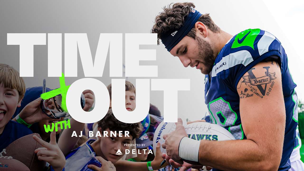 Timeout With Tight End AJ Barner
