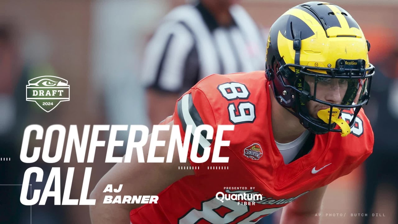 AJ Barner Seahawks Draft Conference Call