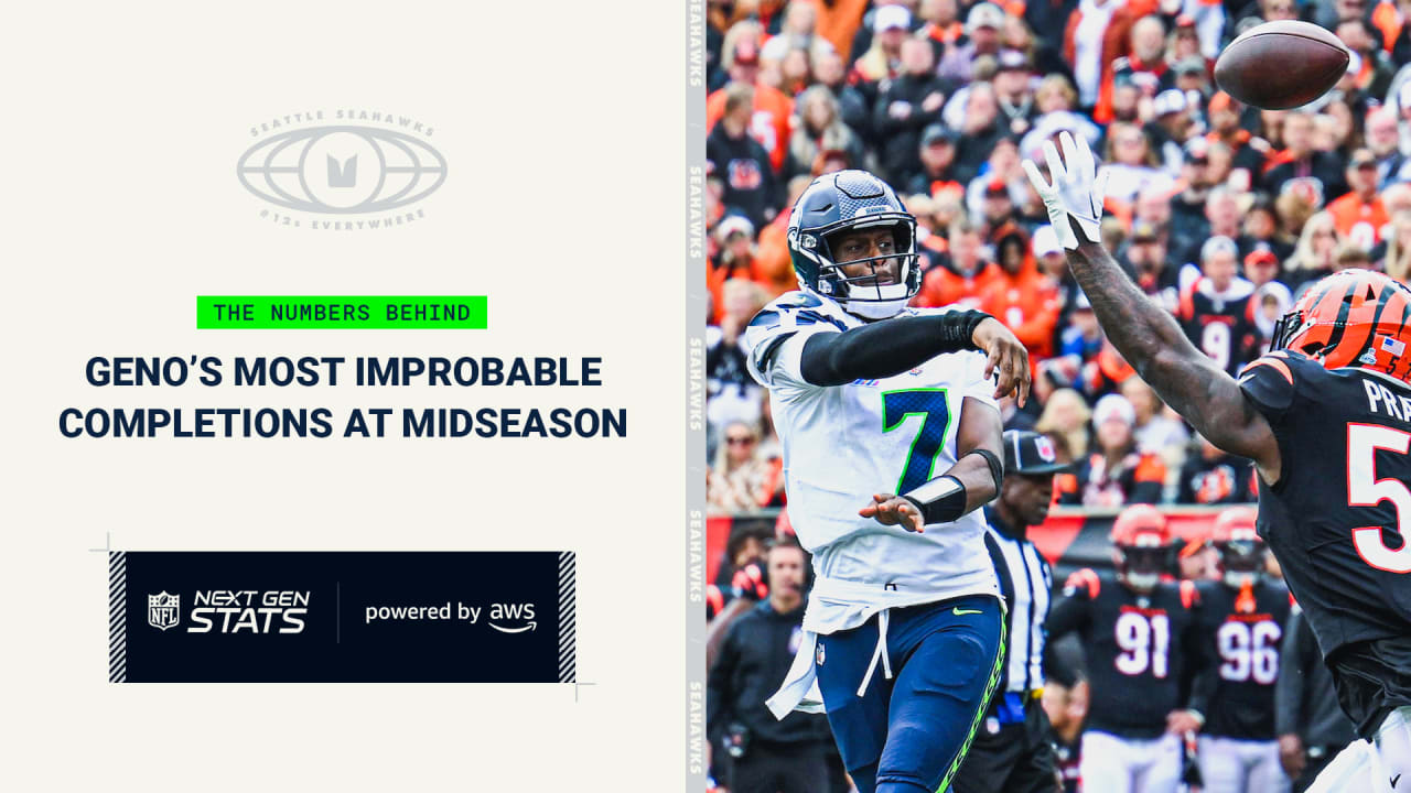 Next Gen Stats: Geno Smith's 5 Most Improbable Completions At Midseason