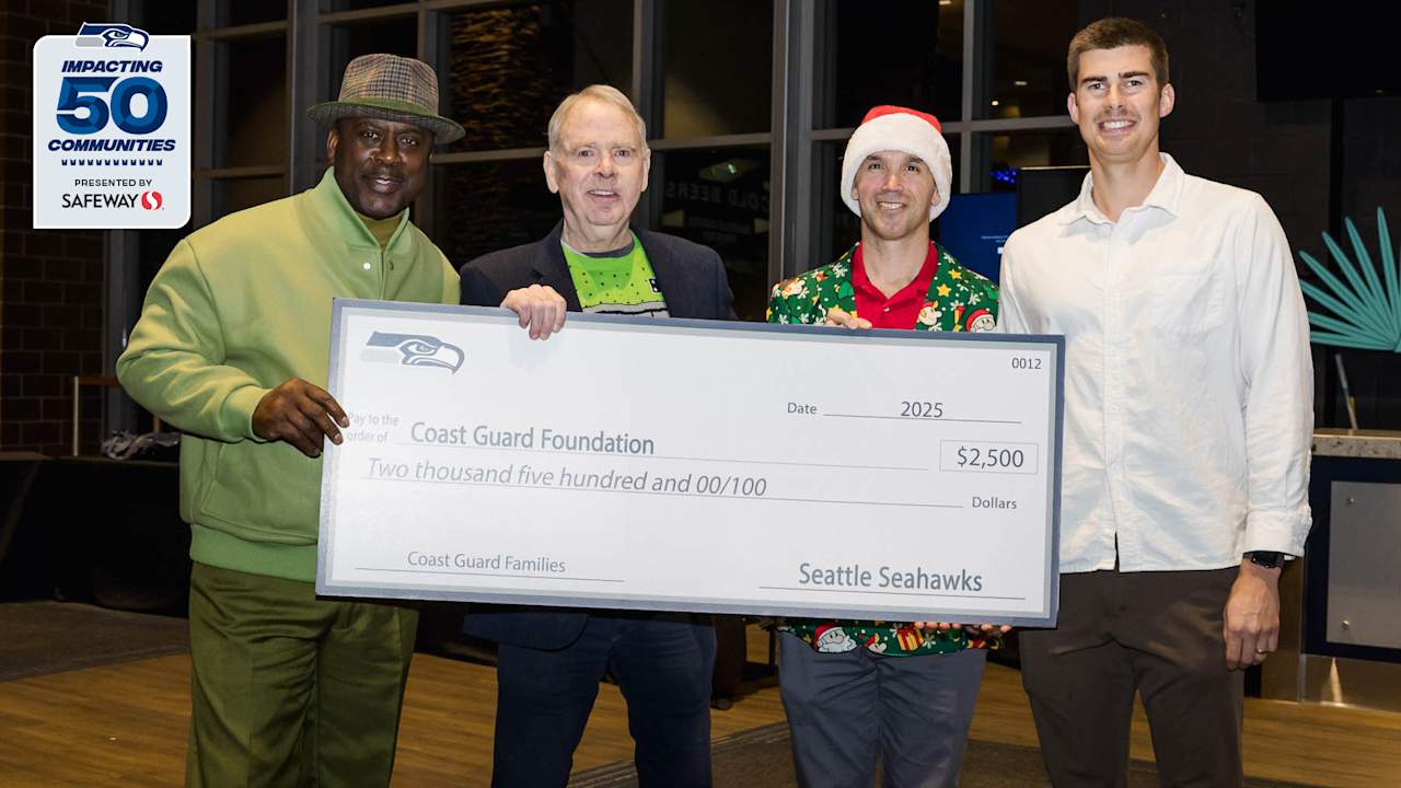 PHOTOS: Seahawks Surprise Coast Guard At Holiday Party
