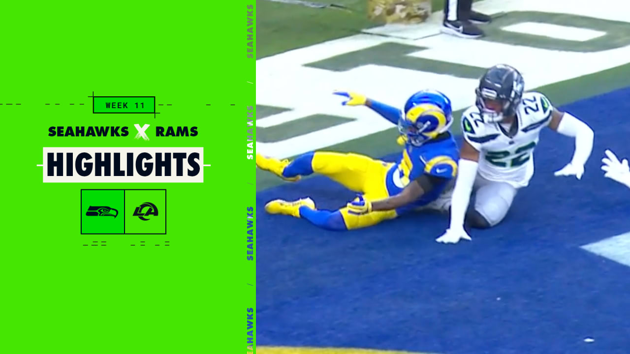 2023 Week 11 Seahawks at Rams Tre Brown Breaks Up Matthew Stafford's ...