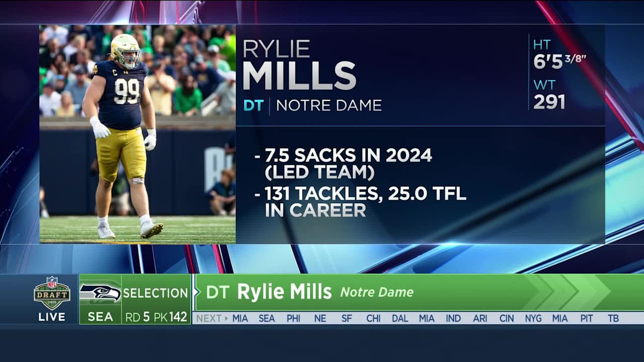 Seahawks Select Notre Dame Defensive Lineman Rylie Mills With Pick No ...