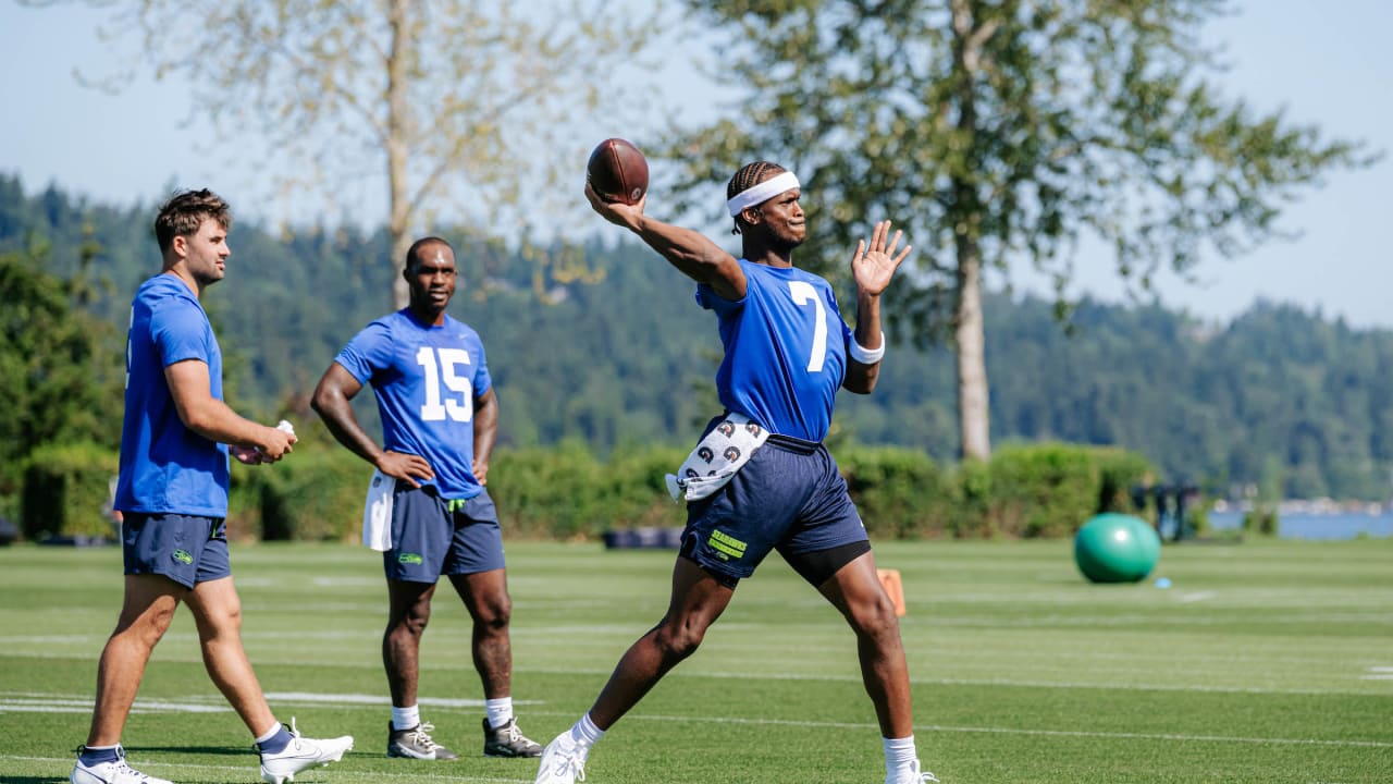 PHOTOS: Seahawks Quarterbacks Join The Rookies For A Friday Practice