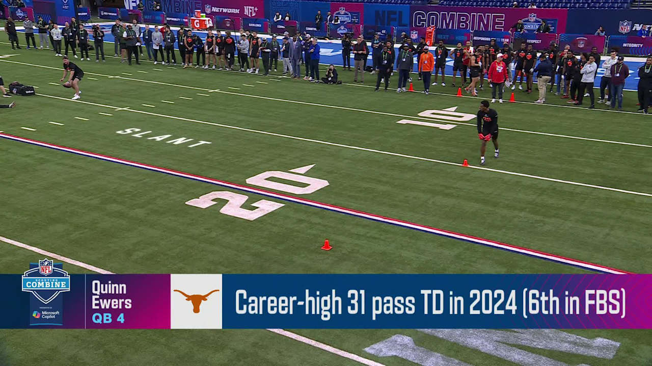 Texas Quarterback Quinn Ewers' 2025 NFL Scouting Combine Workout