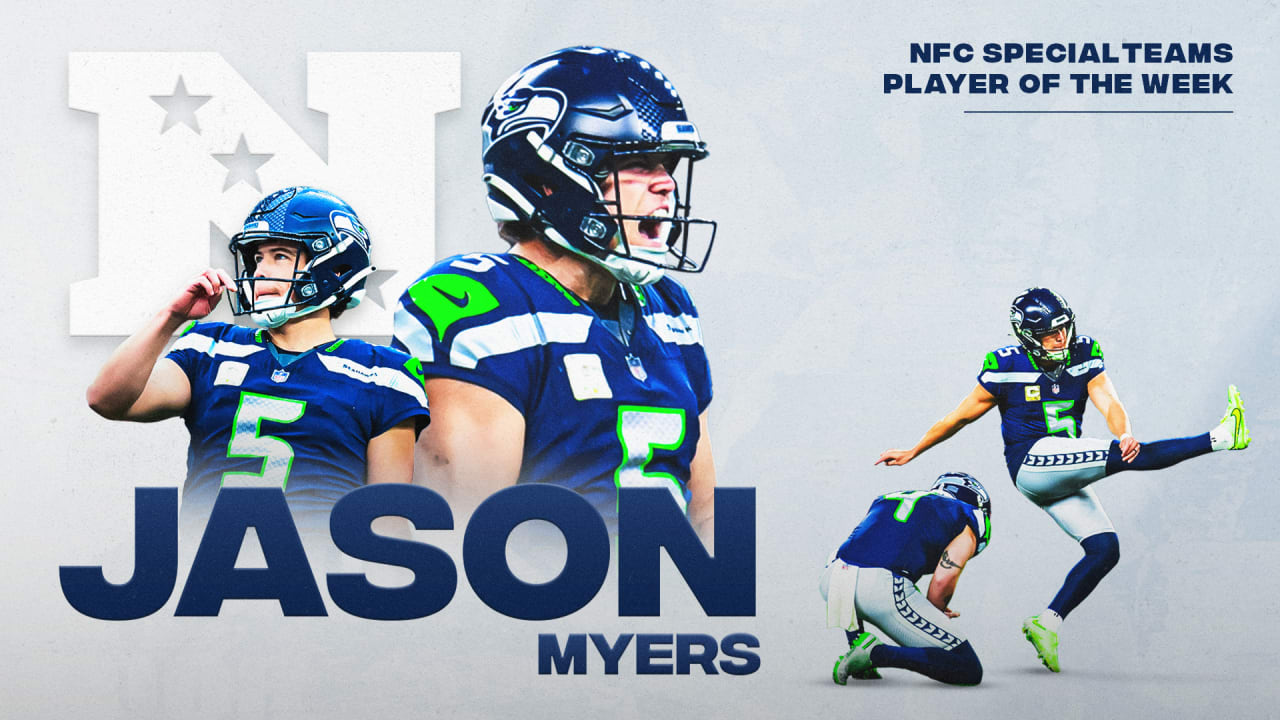 Seahawks Kicker Jason Myers Named NFC Special Teams Player Of The Week