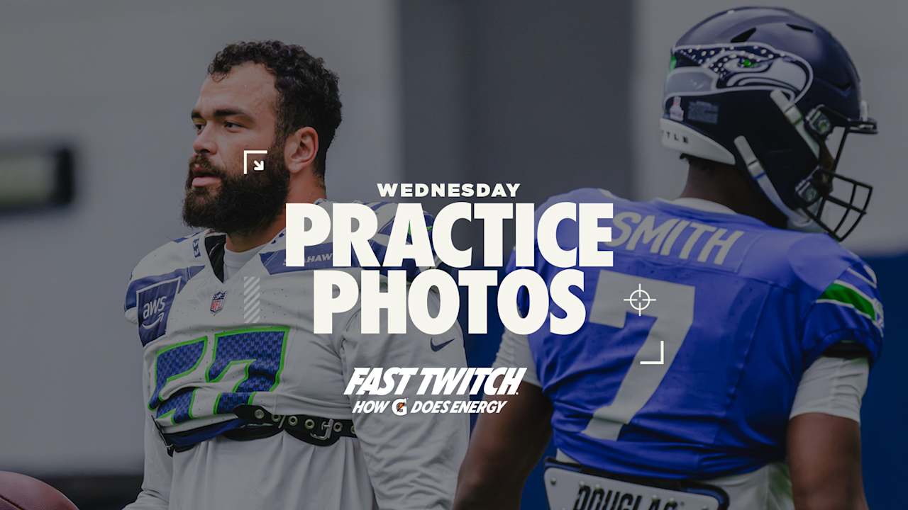 PHOTOS: Seahawks Practice Indoors At The Virginia Mason Athletic Center