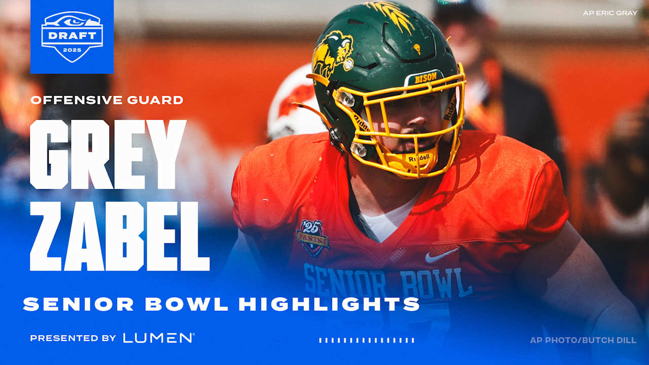 Grey Zabel Senior Bowl Highlights | 2025 NFL Draft