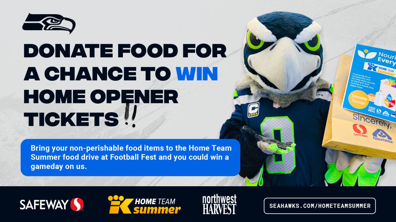 Seahawks To Host Food Drive at Football Fest