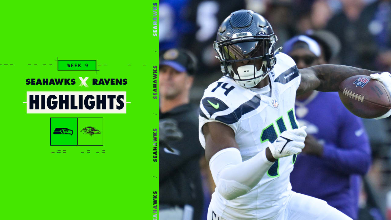 2023 Week 9 Seahawks at Ravens Game Highlights
