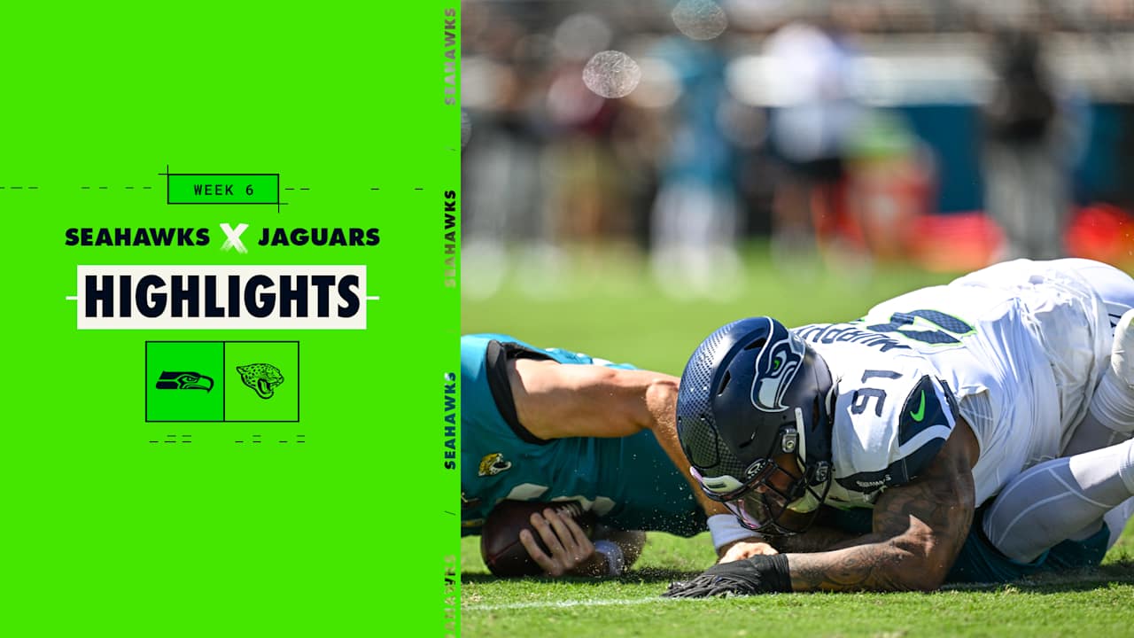 Byron Murphy II Sacks Trevor Lawrence Highlight - 2025 Week 6 Seahawks ...