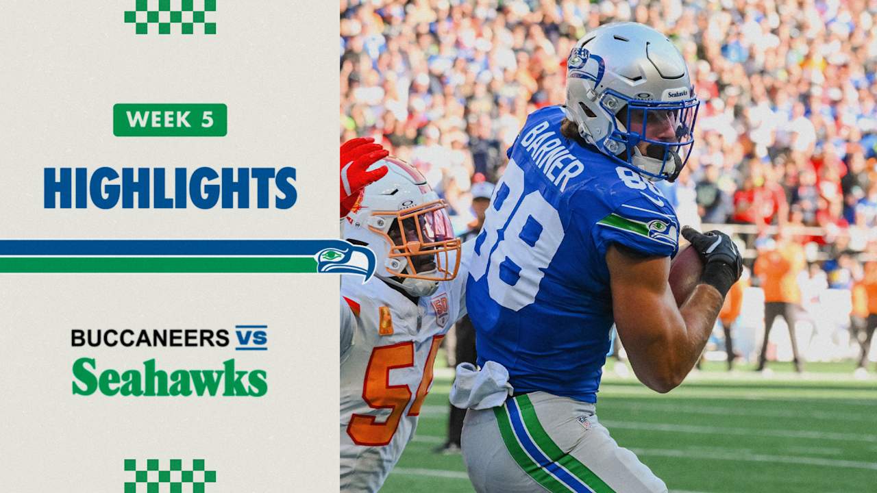 AJ Barner Sheds Defender For Second TD Reception Highlight - 2025 Week ...