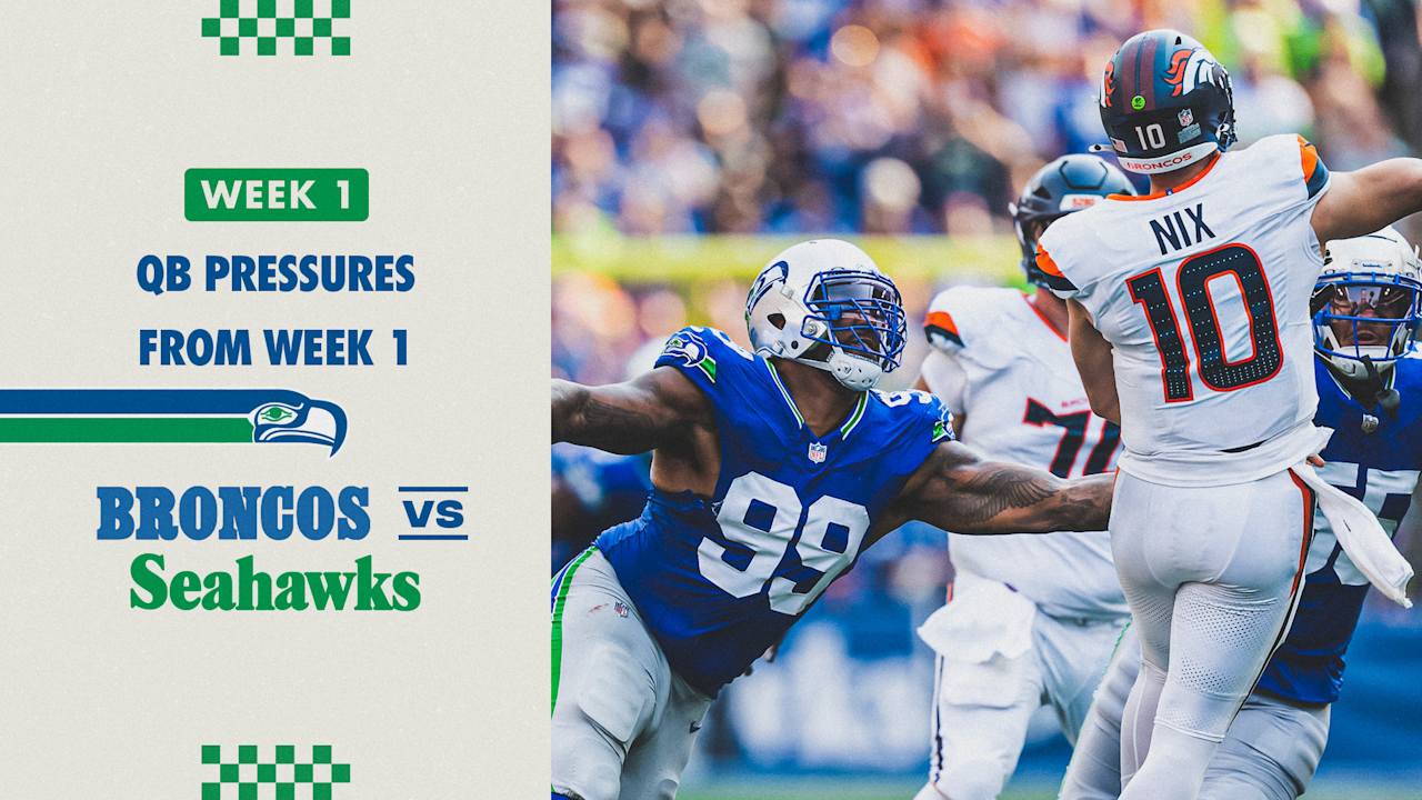 Seahawks QB Pressures vs. Denver Broncos | 2024 Week 1