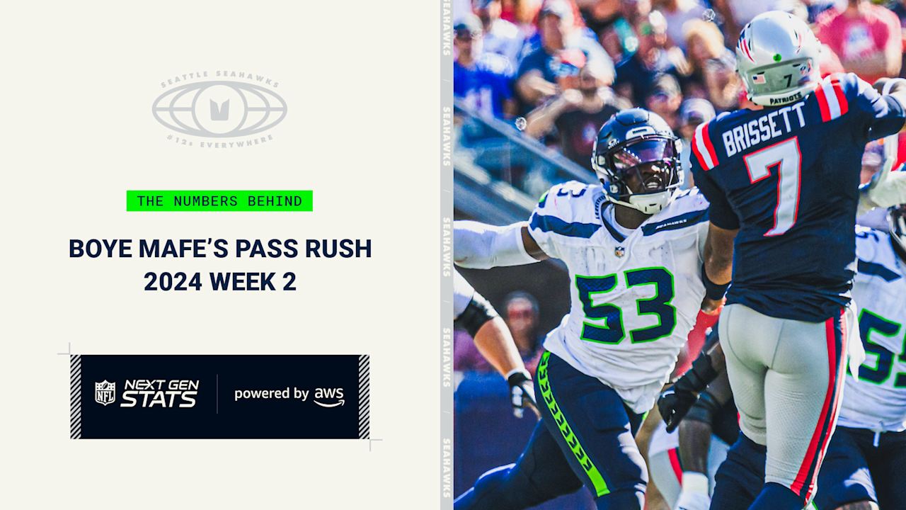Seahawks Next Gen Stat of The Week: Boye Mafe Is Bringing The Pressure