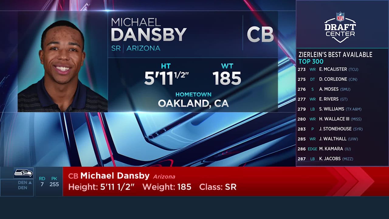 Seahawks Select Arizona Cornerback Michael Dansby With 255th Overall ...
