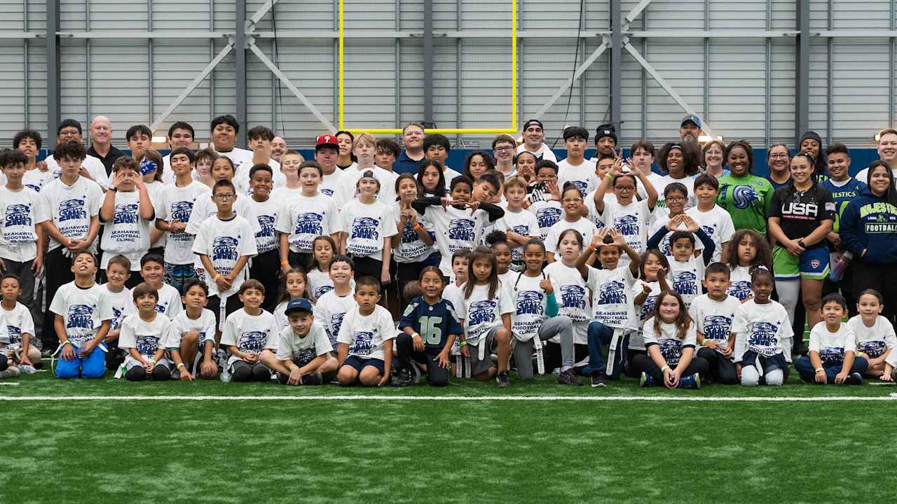 PHOTOS: Seahawks Host Youth Football Clinic For Indigenous People's Day