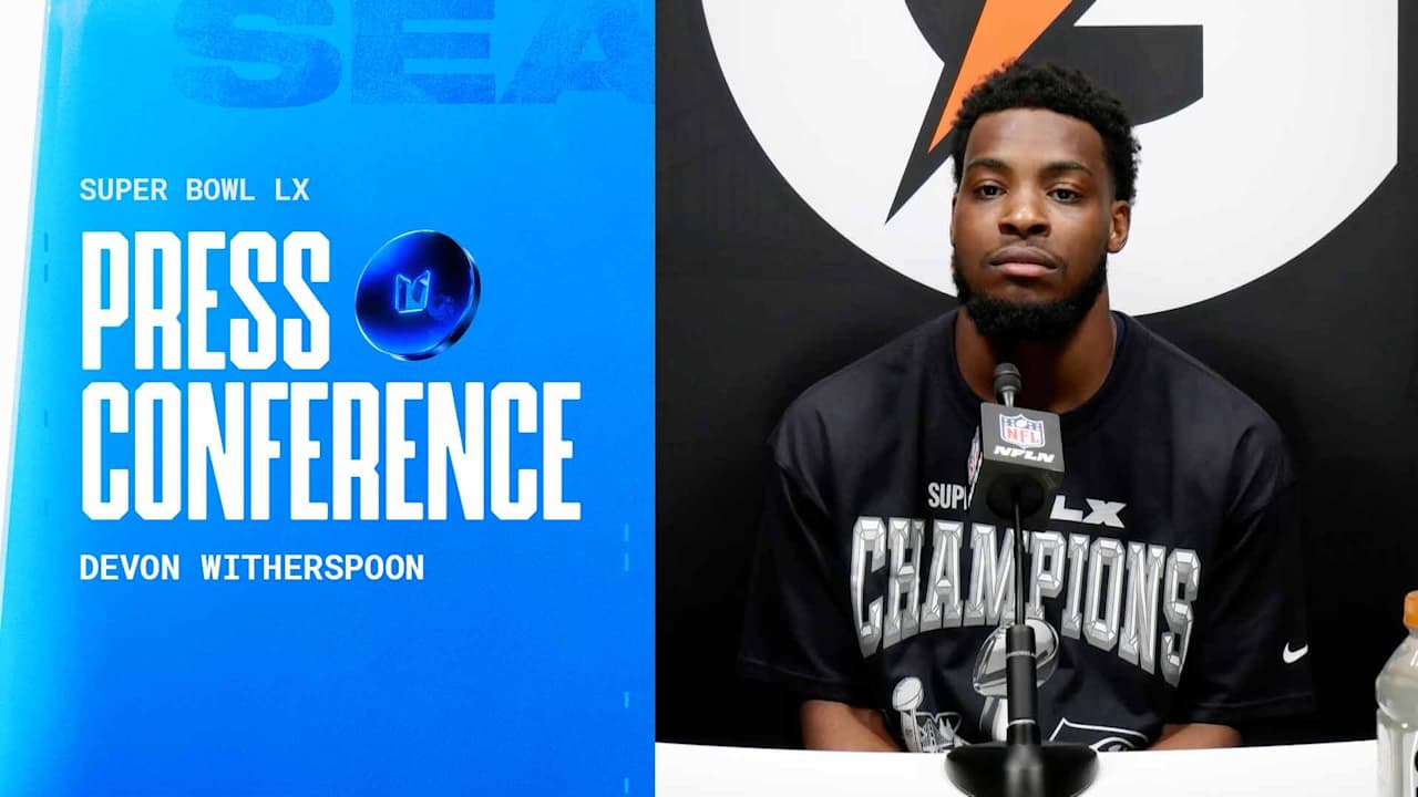 Devon Witherspoon: Super Bowl LX Postgame Press Conference | Seattle ...