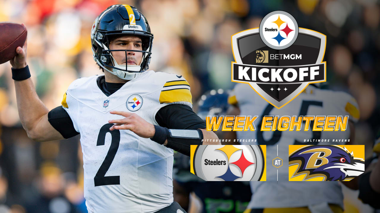 WATCH: Steelers Kickoff - Week 18 at Ravens