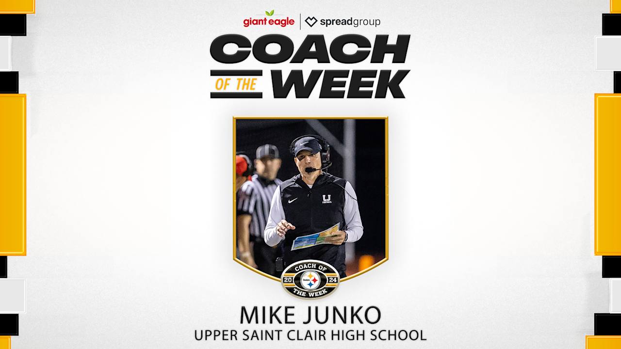 Junko named Steelers Coach of the Week