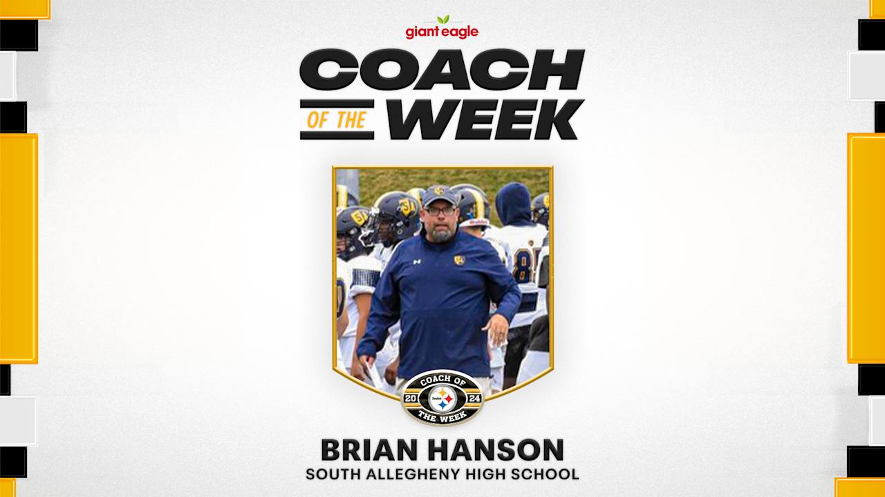 Hanson named Steelers Coach of the Week