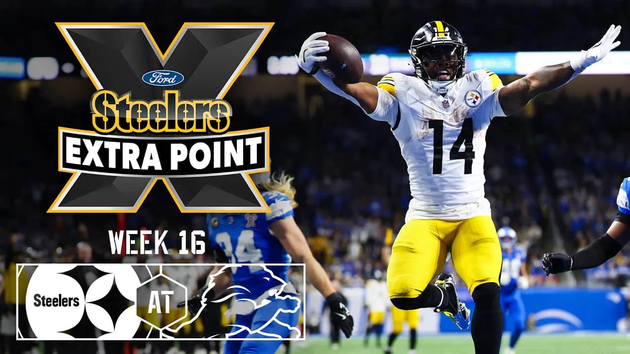 WATCH: Steelers Extra Point - Week 16 at Lions