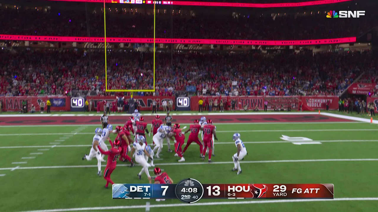 Fairbairn's 29-yard FG marks Texans' fourth-straight scoring drive to ...