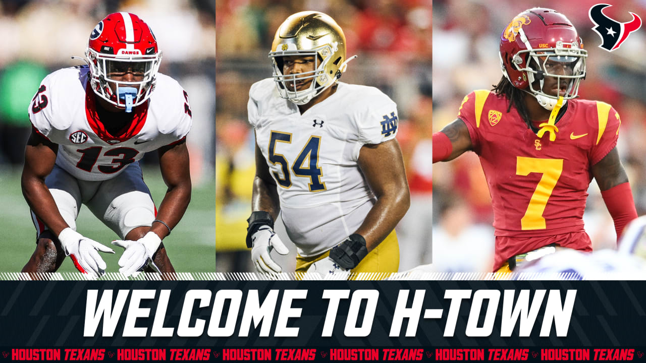 Meet the Texans' three picks from Day 2 of the 2024 NFL Draft