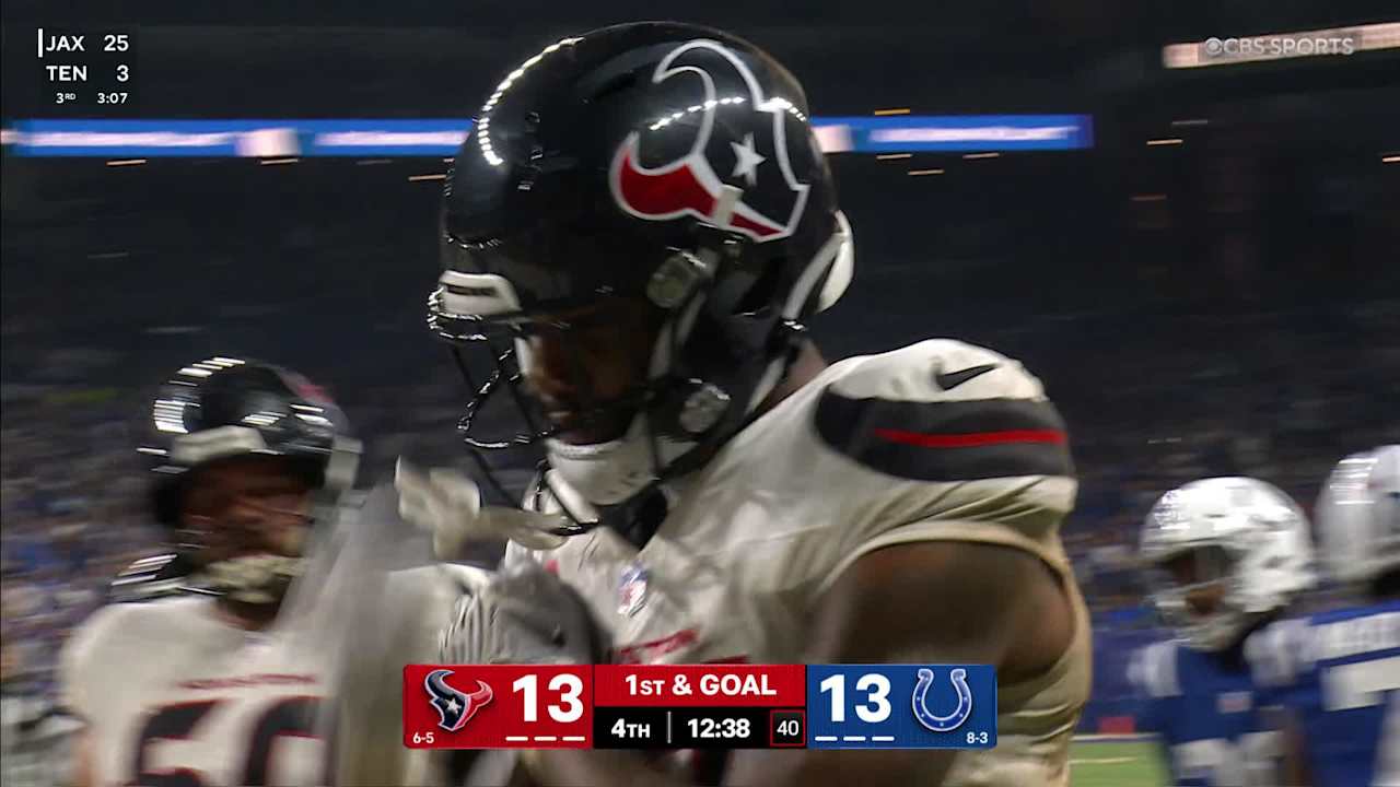Collins' end-around rushing score sets up Texans with six-point lead