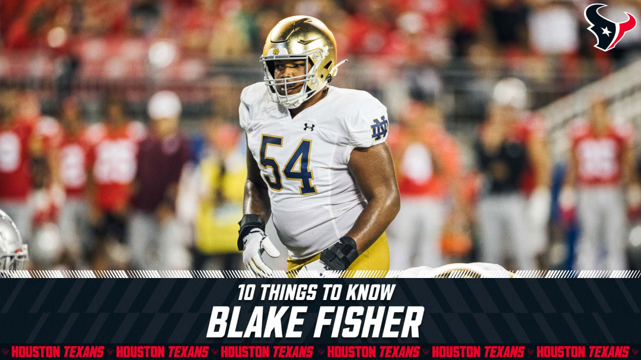 Houston Texans second-round pick in O-lineman Blake Fisher started a ...