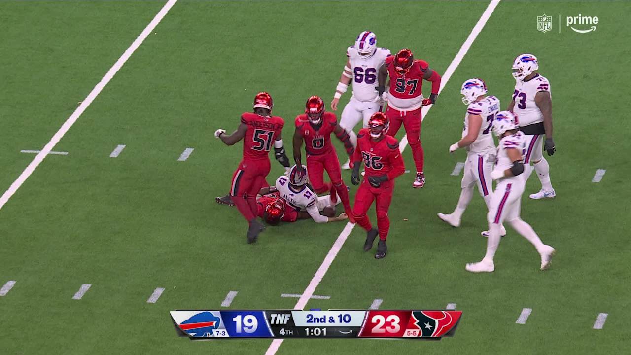 Danielle Hunter clobbers Josh Allen for 10-yard sack