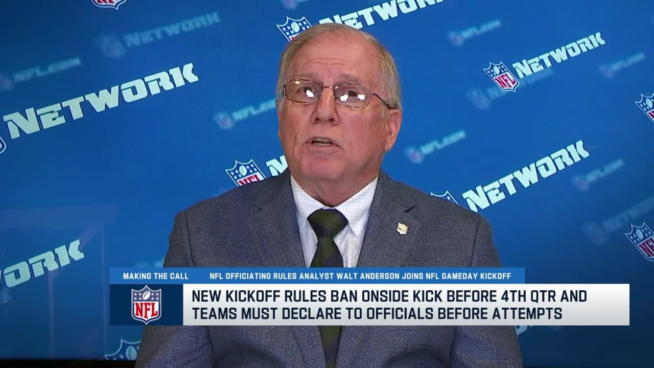 NFL Officiating Rules Analyst Walt Anderson talks league's new kickoff ...
