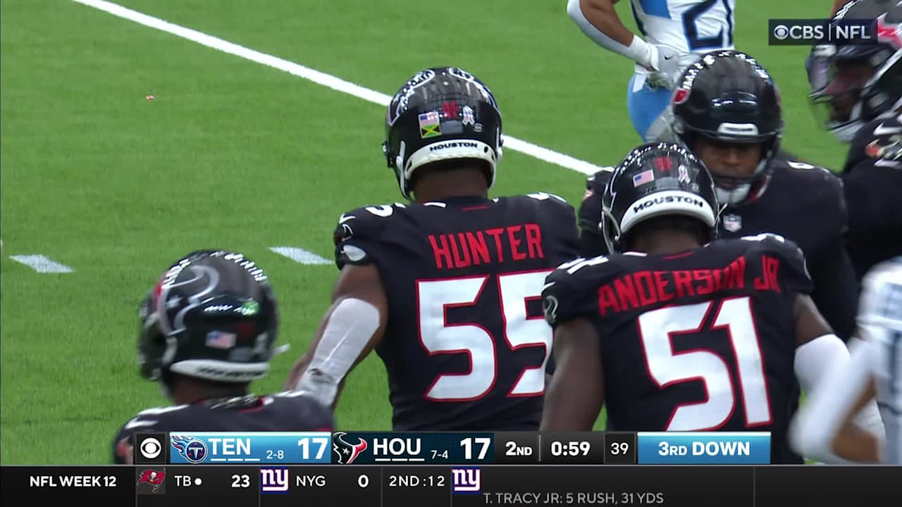 Danielle Hunter chases Will Levis down for his second sack of game