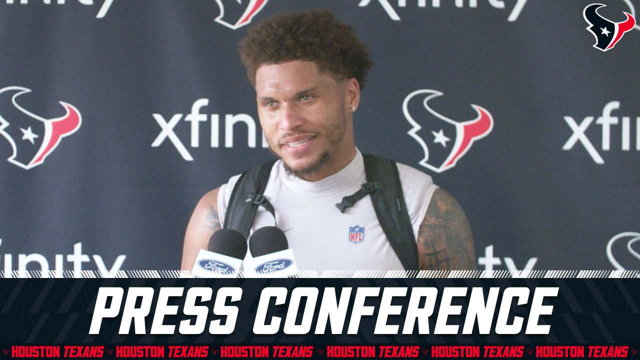 Jalen Pitre addressed the media on August 22, 2024.