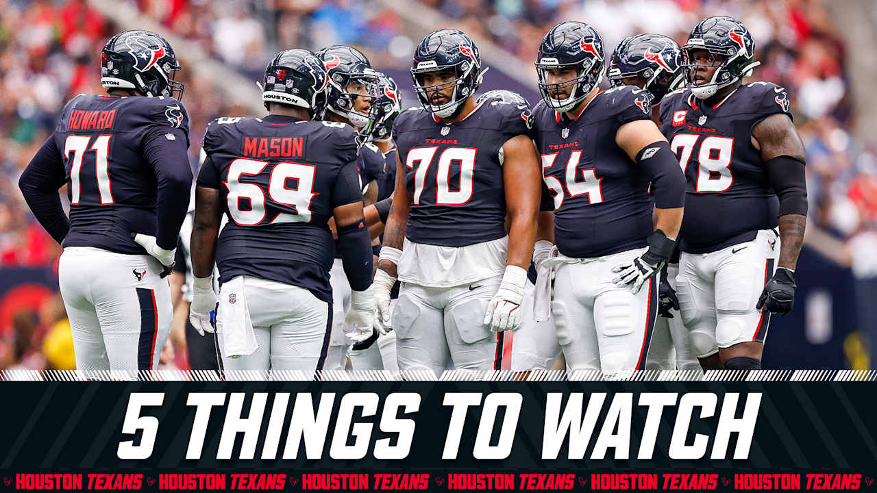 Here are five things to watch when the Houston Texans face the Kansas ...