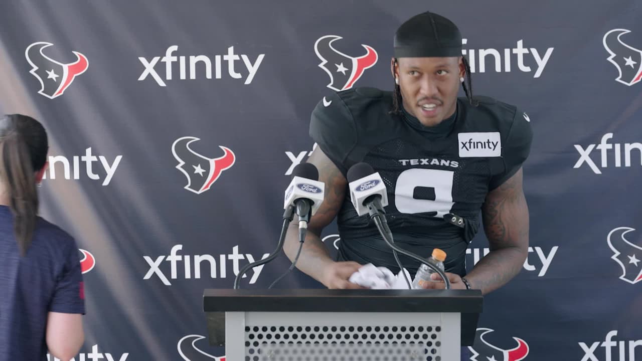 Brevin Jordan Texans Media Availability | Full July 28 Q&A