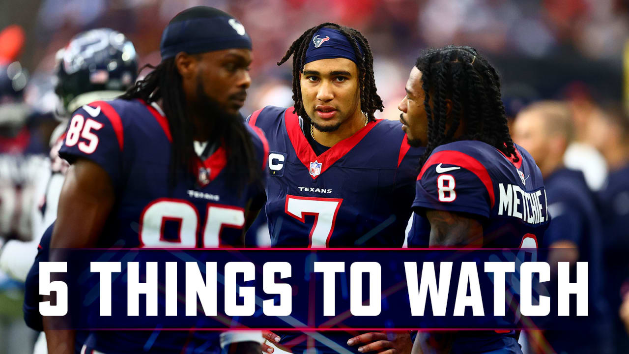 Here are five things to watch when the Houston Texans face the Bengals ...