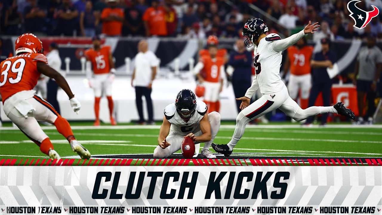 Houston Texans kicker Ka'imi Fairbairn split the uprights on four field ...