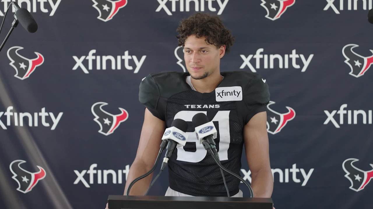 Jayden Higgins Texans Media Availability | Full July 30 Q&A