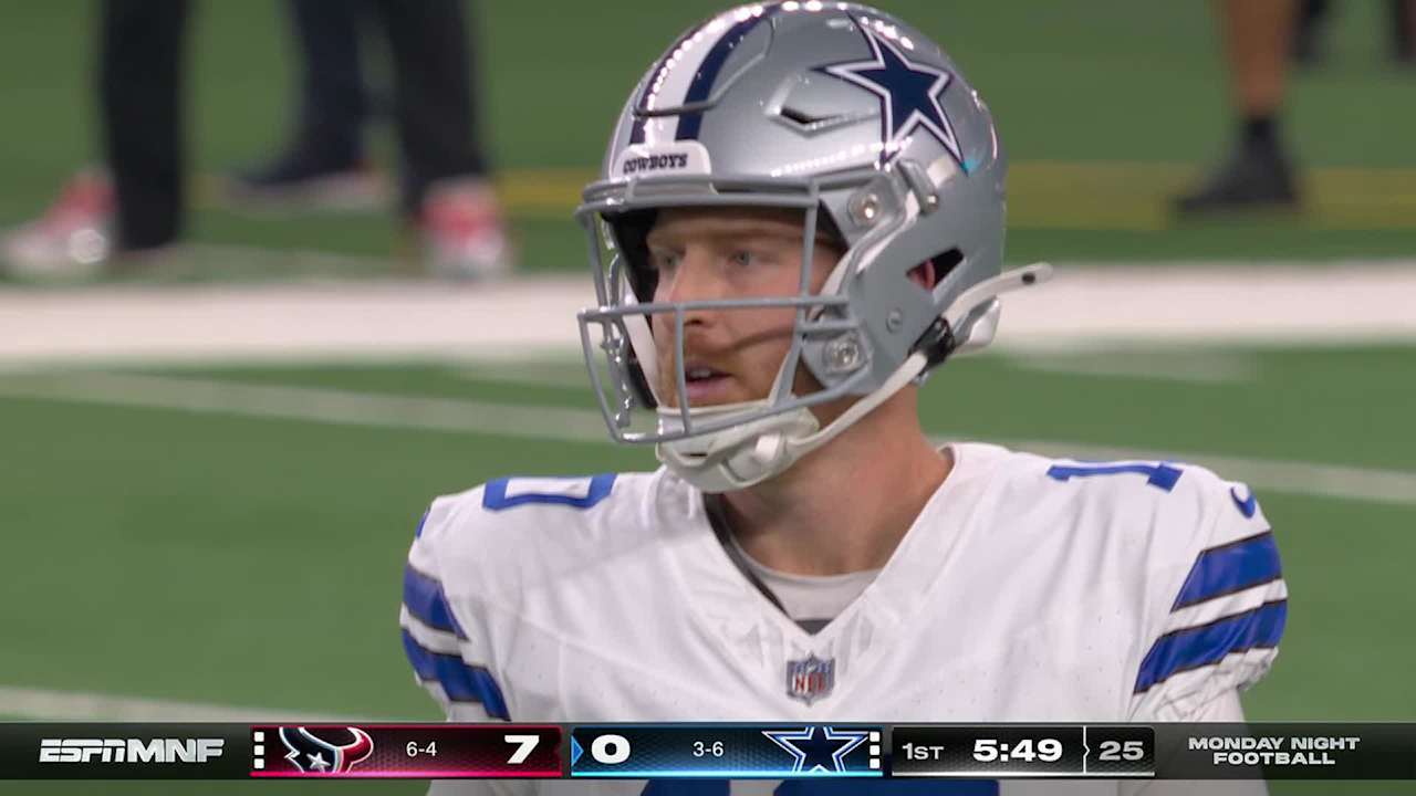 Derek Stingley Jr. looks like Cooper Rush's intended target on interception