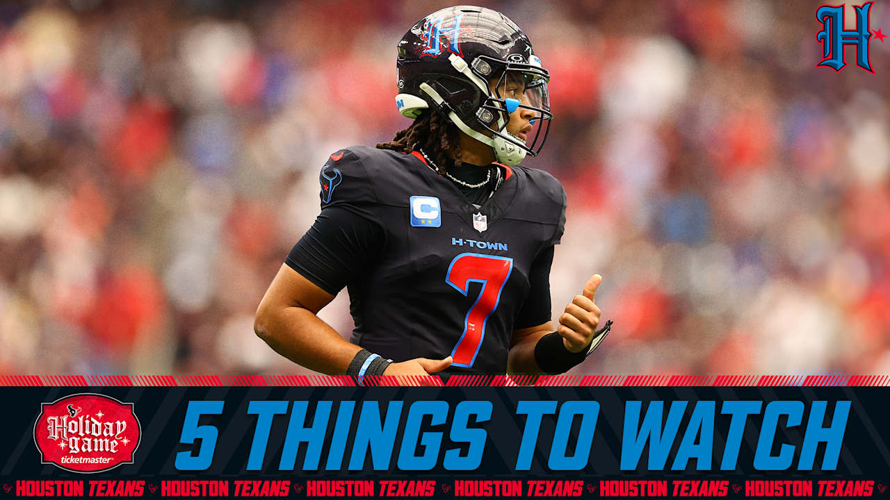 Here are five things to watch when the Houston Texans face the ...