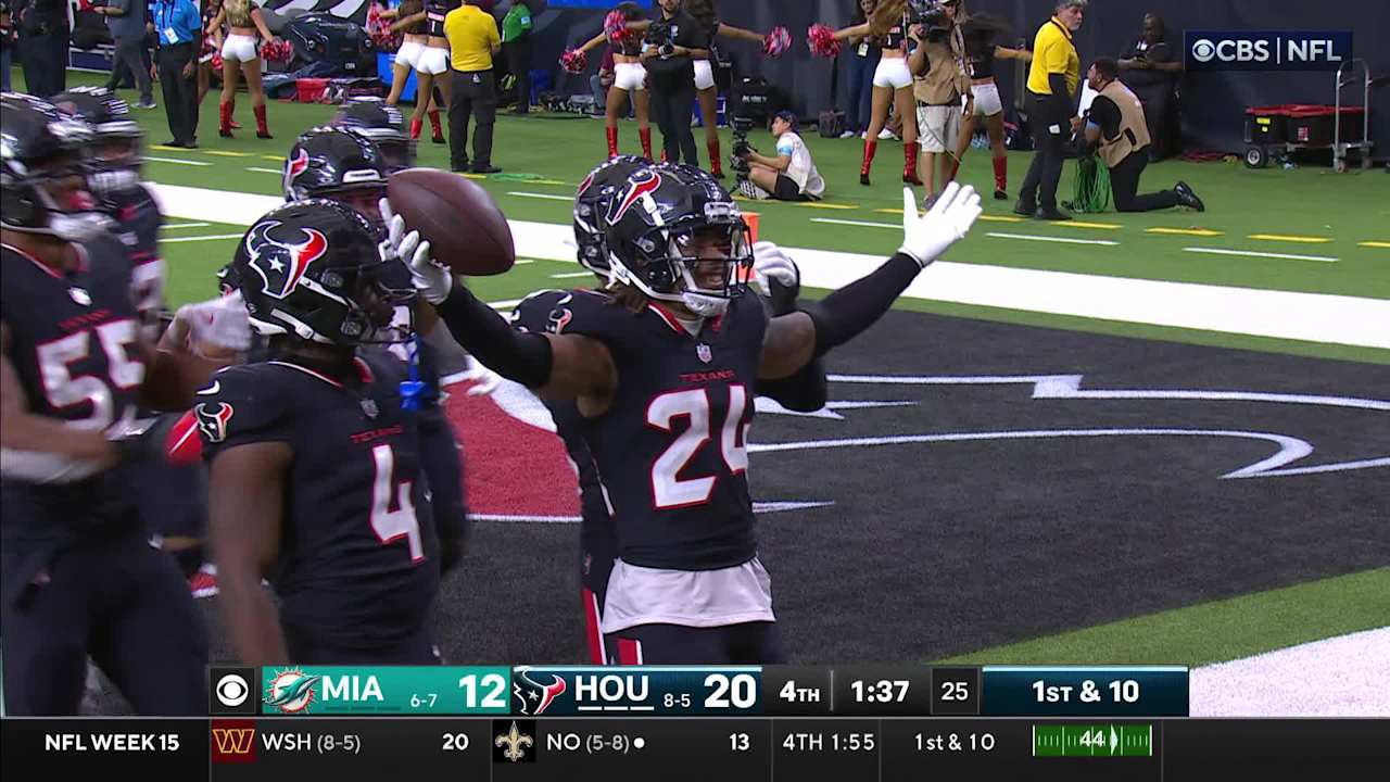 Texans' top plays vs. Dolphins Week 15