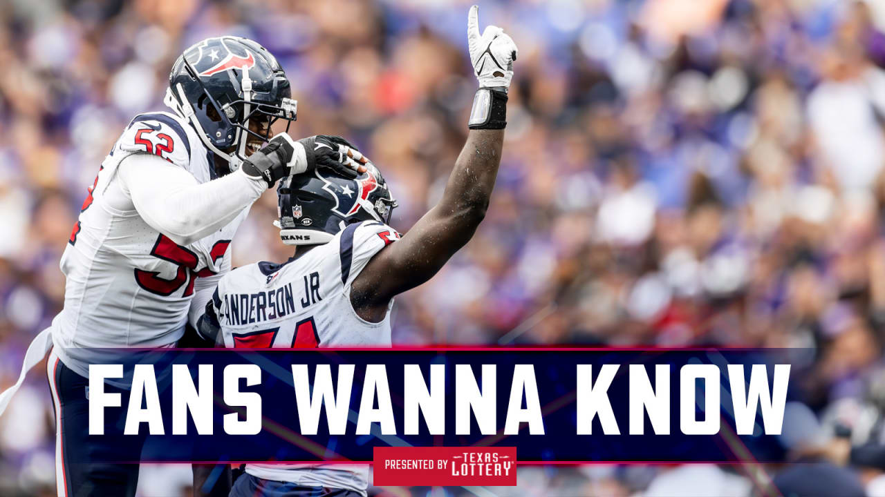 The Houston Texans open their season Sunday at Baltimore, and fans were ...