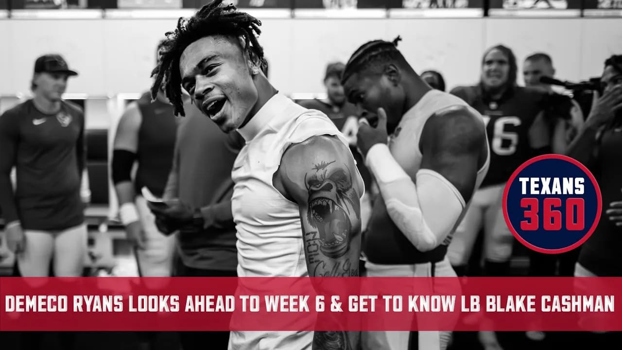 DeMeco Ryans looks ahead to Week 6, get to know LB Blake Cashman, TE ...
