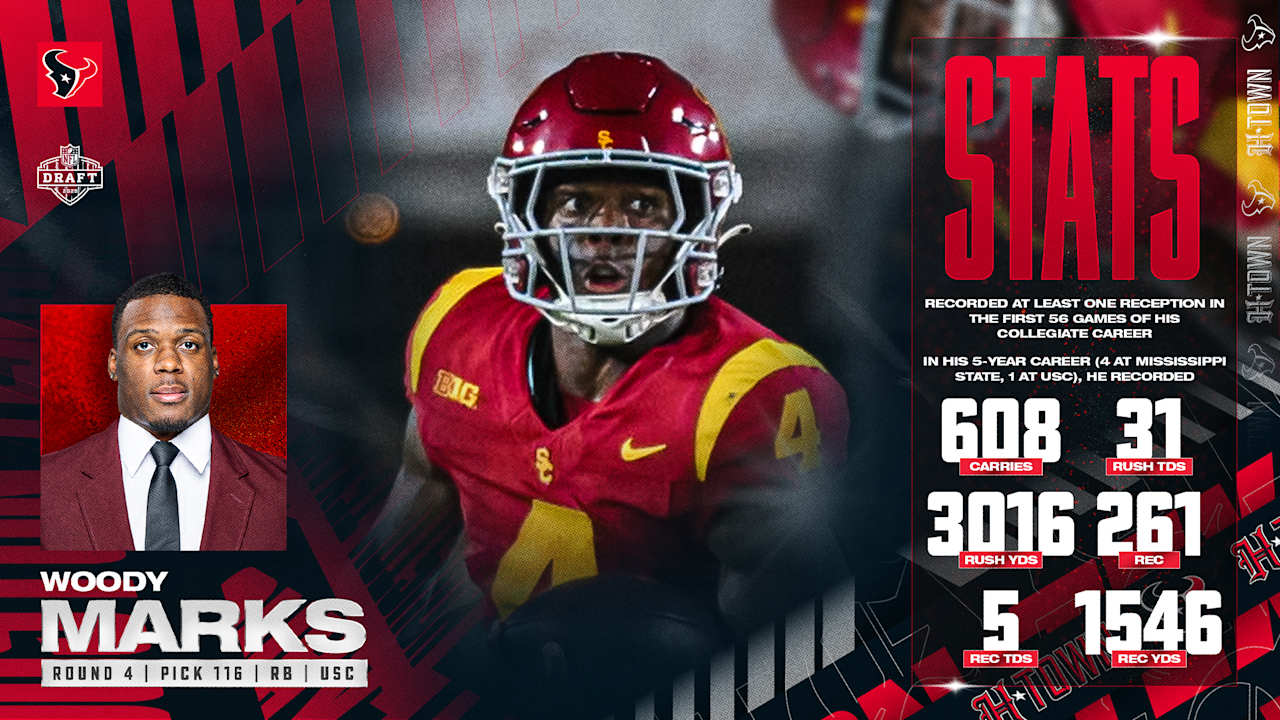 USC RB Woody Marks ready to make plays for Texans