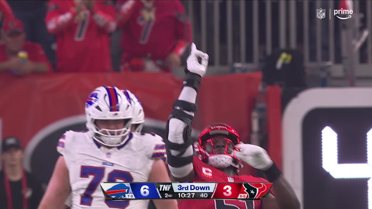 Will Anderson Jr. notches his ninth sack of 2025 via takedown of Josh Allen