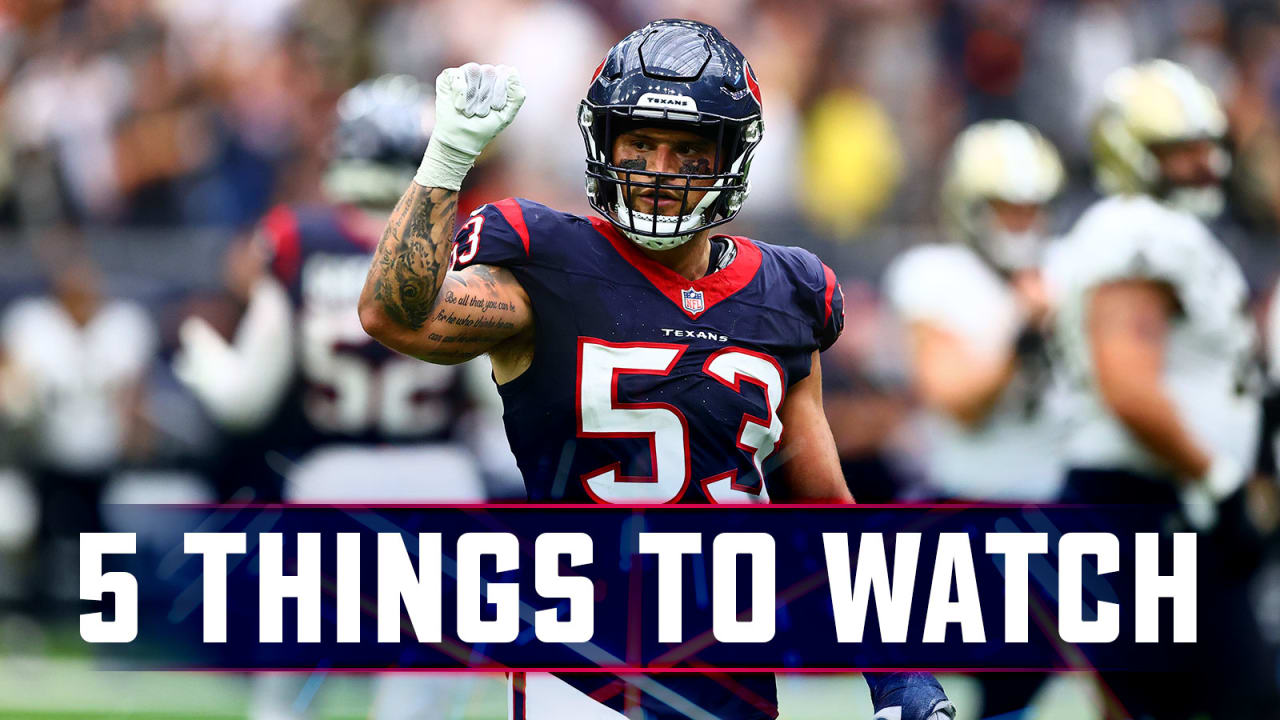 Here are five things to watch when the Houston Texans host the Tampa ...