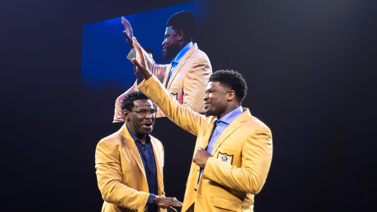 VIDEO: Andre Johnson dons the Gold Jacket