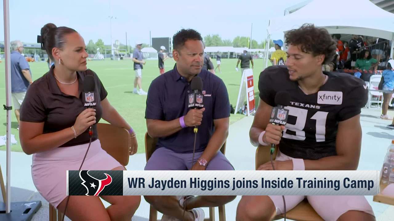 Rookie WR Jayden Higgins talks about his assimilation into Texans ...