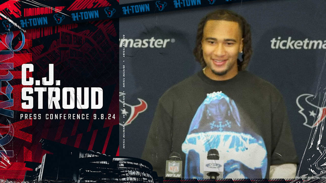 C.J. Stroud speaks to media following Week 1