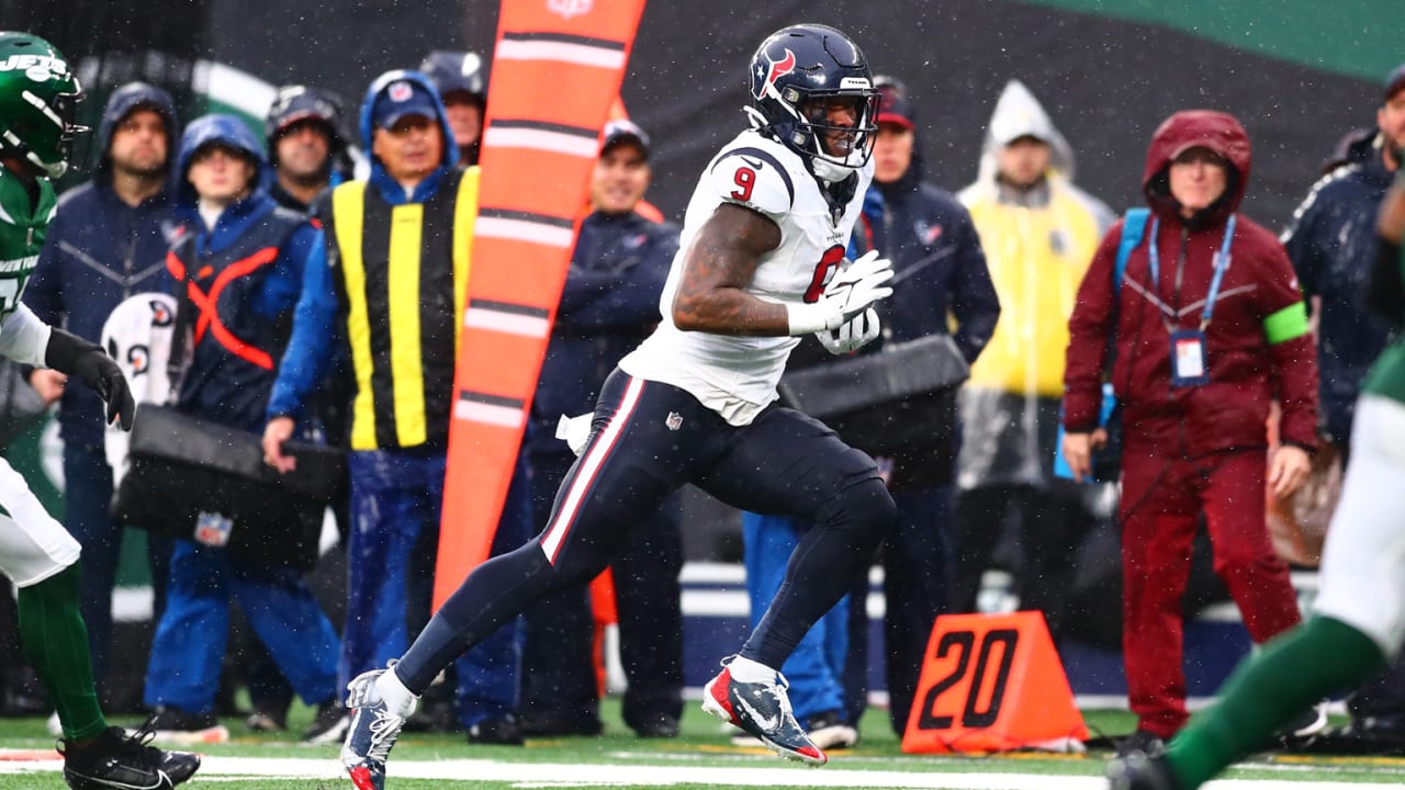 Highlights: Brevin Jordan's 23-yard catch and run gets Texans into red ...