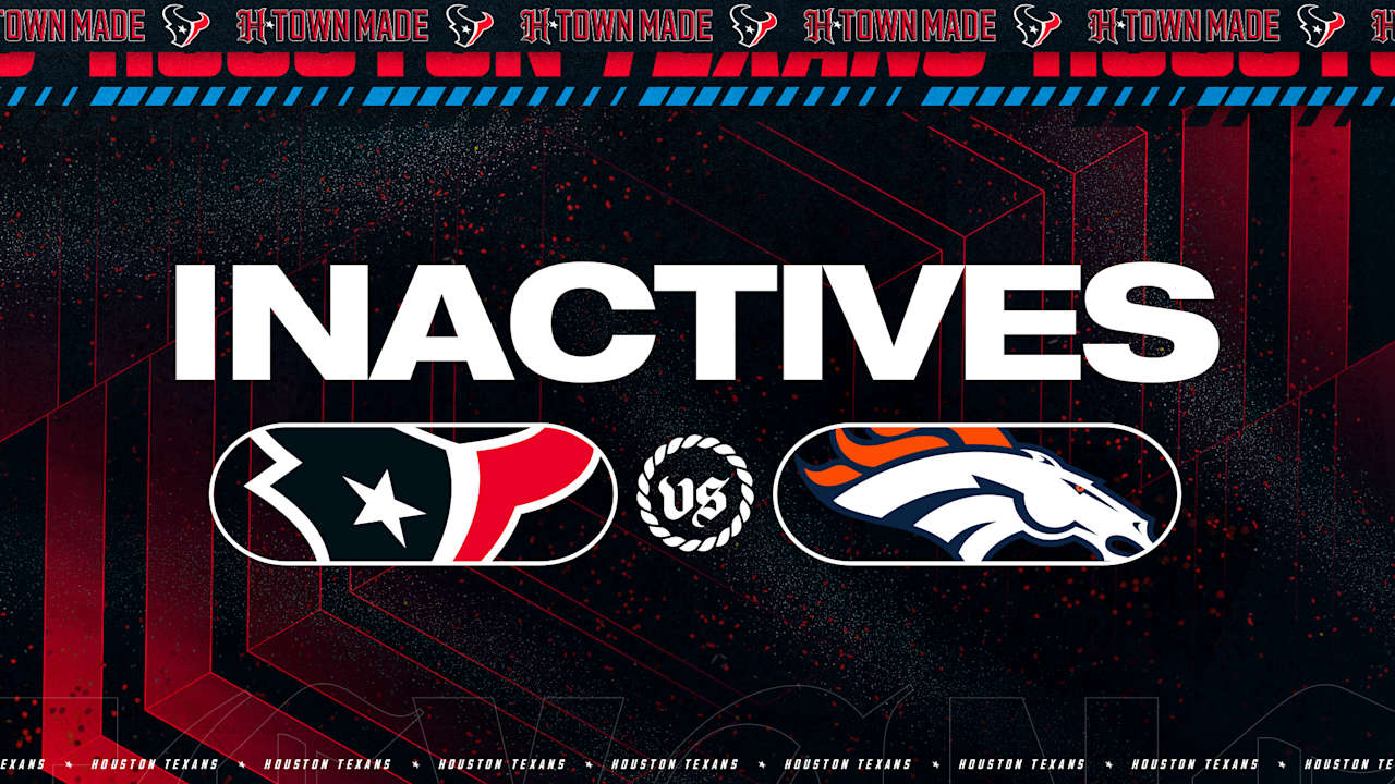 Inactives: Week 9